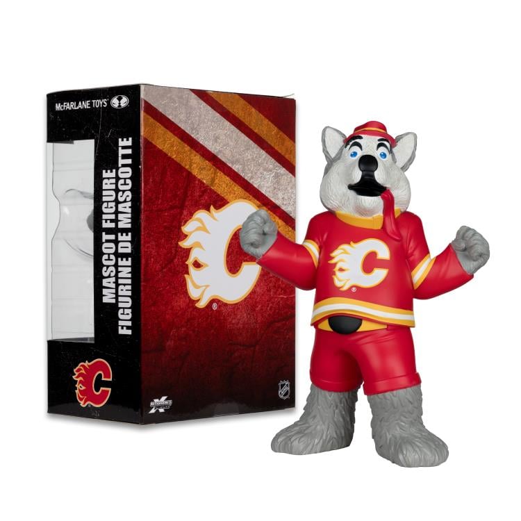 NHL SportsPicks Calgary Flames Harvey the Hound Vinyl Mascot Figure