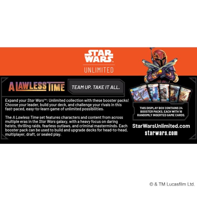 Star Wars: Unlimited A Lawless Time Booster Display (24 Booster Packs)