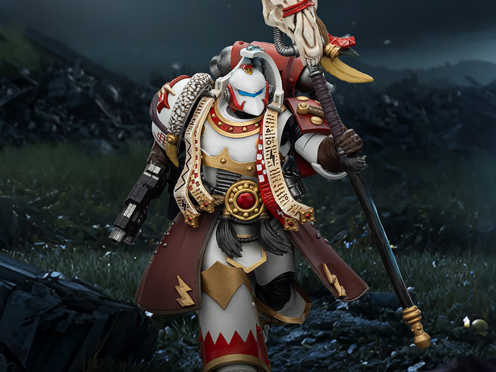 Warhammer 40,000 White Scars Stormseer Consul with Force Staff and Bolt ...