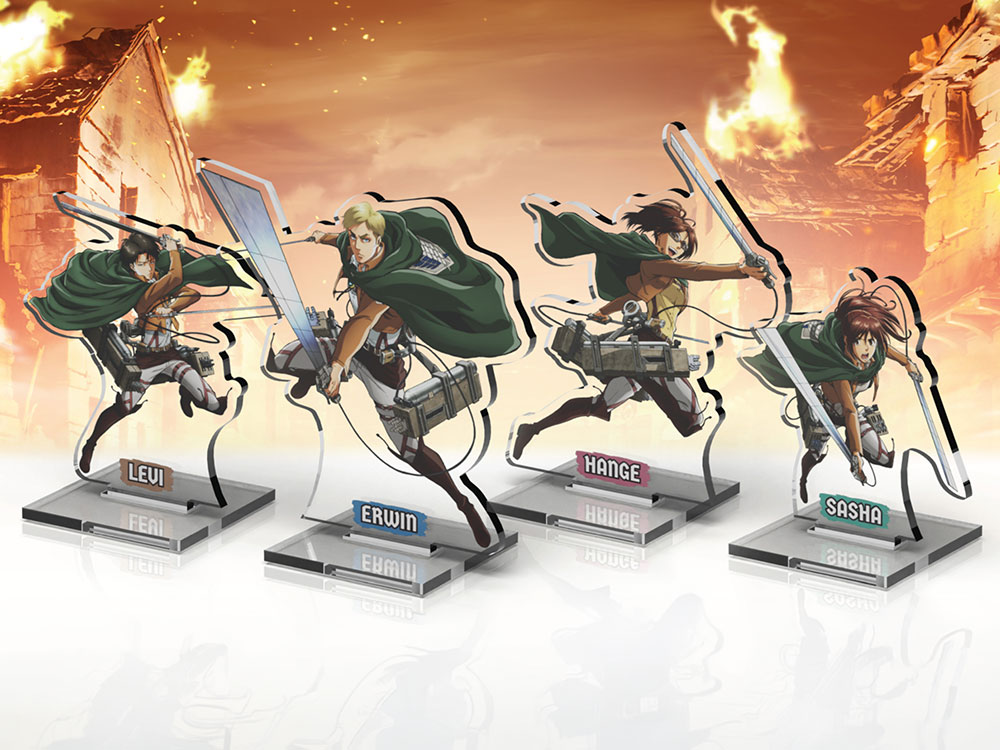 Attack on Titan Deck Building Game Season 1 2DZ Acrylic Standees Pack 2