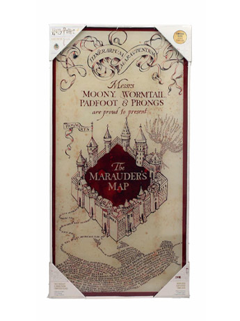 Harry Potter Marauder's Map Glass Poster