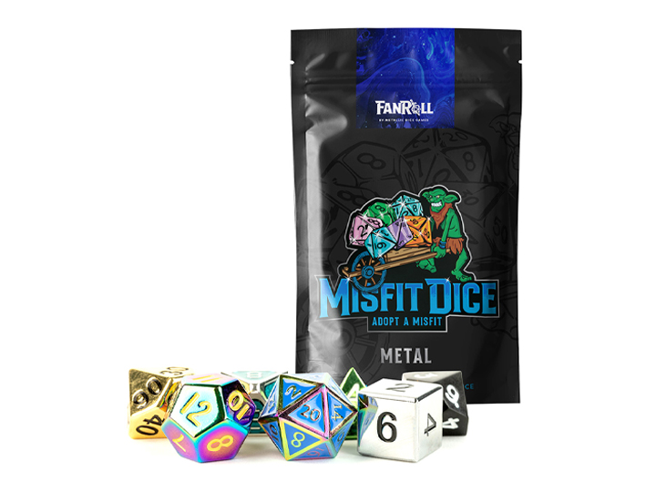 Misfit Dice Mystery Metal Polyhedral Dice Set