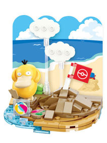 Pokemon Holiday Party Psyduck Leisurely Sandcastles Block Toy Set