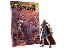 Teenage Mutant Ninja Turtles BST AXN Shredder in Hell Figure & Comic Set