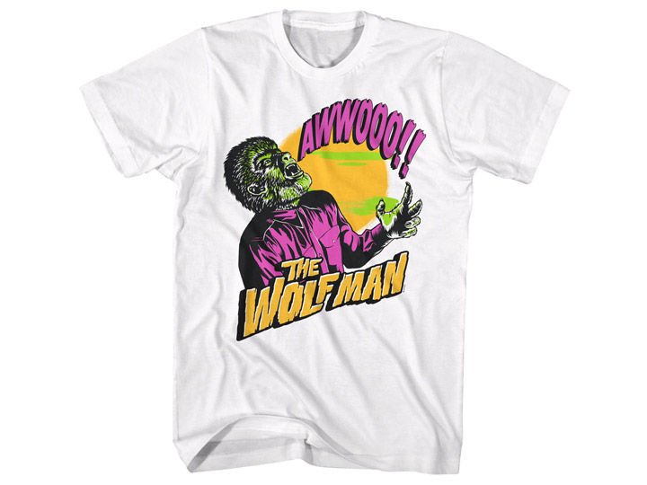 Universal Monsters Wolfman Howling T-Shirt