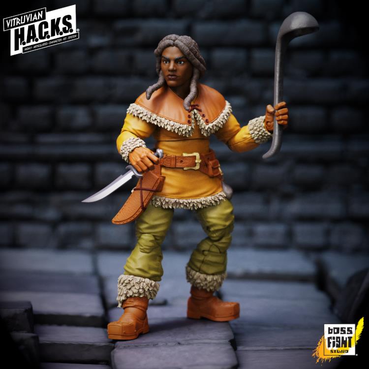 Vitruvian H.A.C.K.S. Madame Ruskin (Dwarf Tavern Keeper) Action Figure