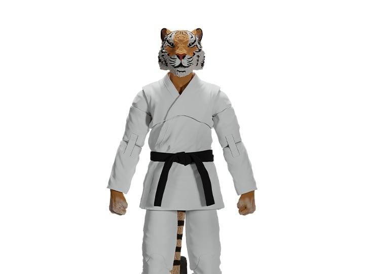 Zoo Jitsu Fighters Tiago the Tiger (White Gi) Action Figure