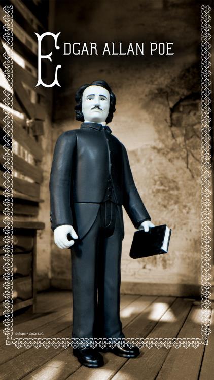 Edgar Allan Poe (Greyscale Ver.) ReAction Action Figure