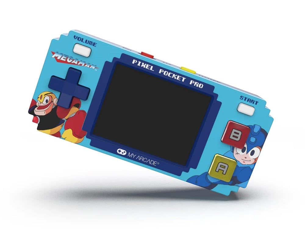 Mega Man Pixel Pocket Pro (6-Games-in-1) Portable Gaming System