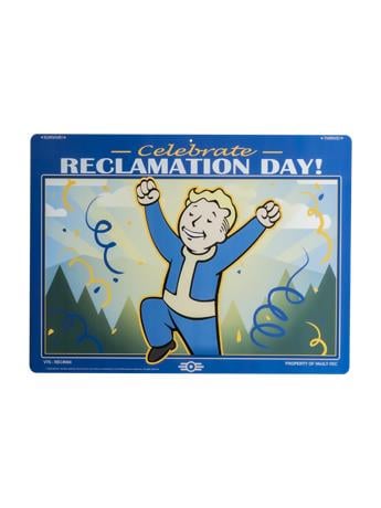 Fallout Reclamation Day Metal Sign