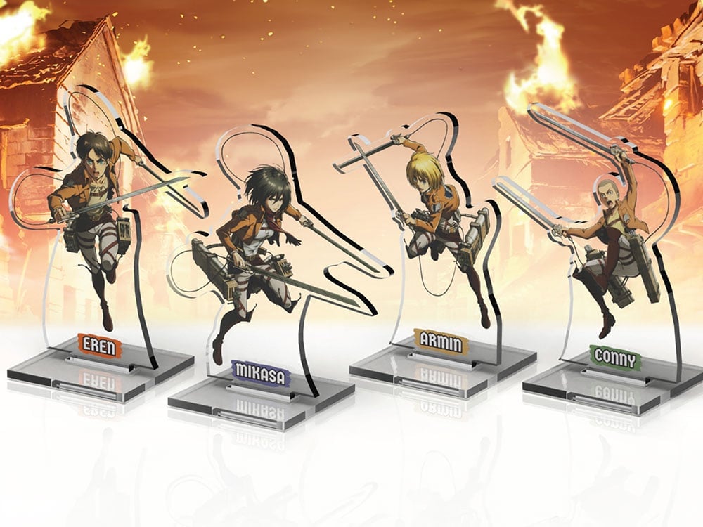 Attack on Titan Deck Building Game Season 1 2DZ Acrylic Standees Pack 1