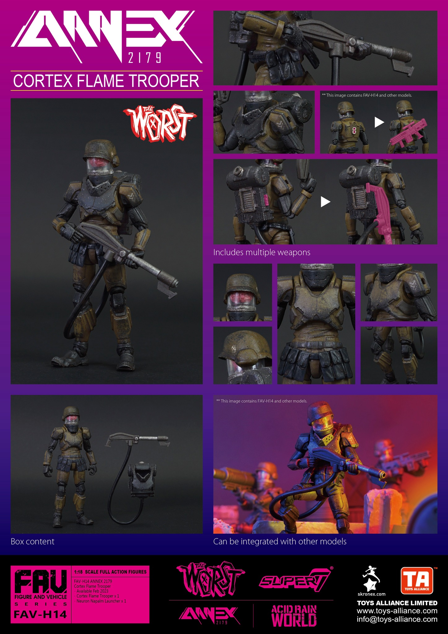 The Worst x Annex 2179 FAV-H14 Cortex Flame Trooper 1/18 Scale Action ...