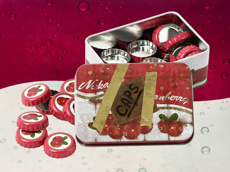 Fallout Bottle Cap Series Nuka-Cola Cranberry with Collectible Tin