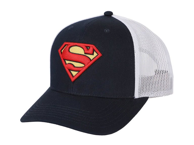 DC Comics Superman 3D Embroidered Logo Trucker Hat