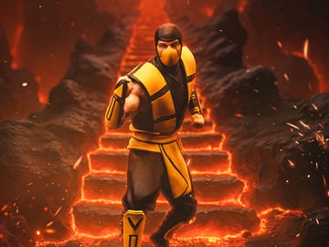 Mortal Kombat Ninjas Collection Scorpion 1/10 Art Scale BBTS Exclusive ...