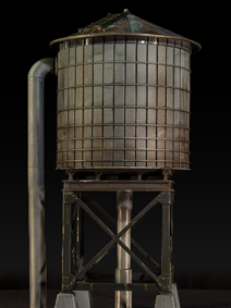 Ultimate Rooftop Water Tower 1/12 Scale Diorama
