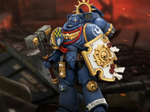 Warhammer 40,000 Ultramarines Captain with Jump Pack and Relic Shield 1 ...