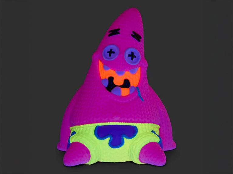 SpongeBob SquarePants Handmade By Robots #447 Patrick Star (Blacklight)