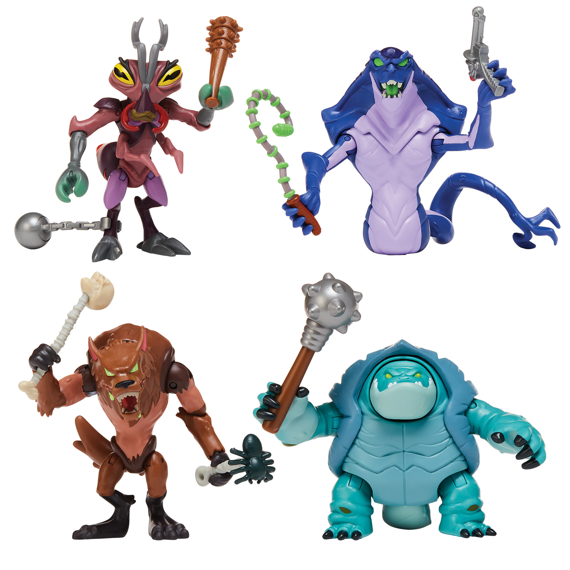 Tales of the Teenage Mutant Ninja Turtles Monster Mutanimals Set of 4 ...