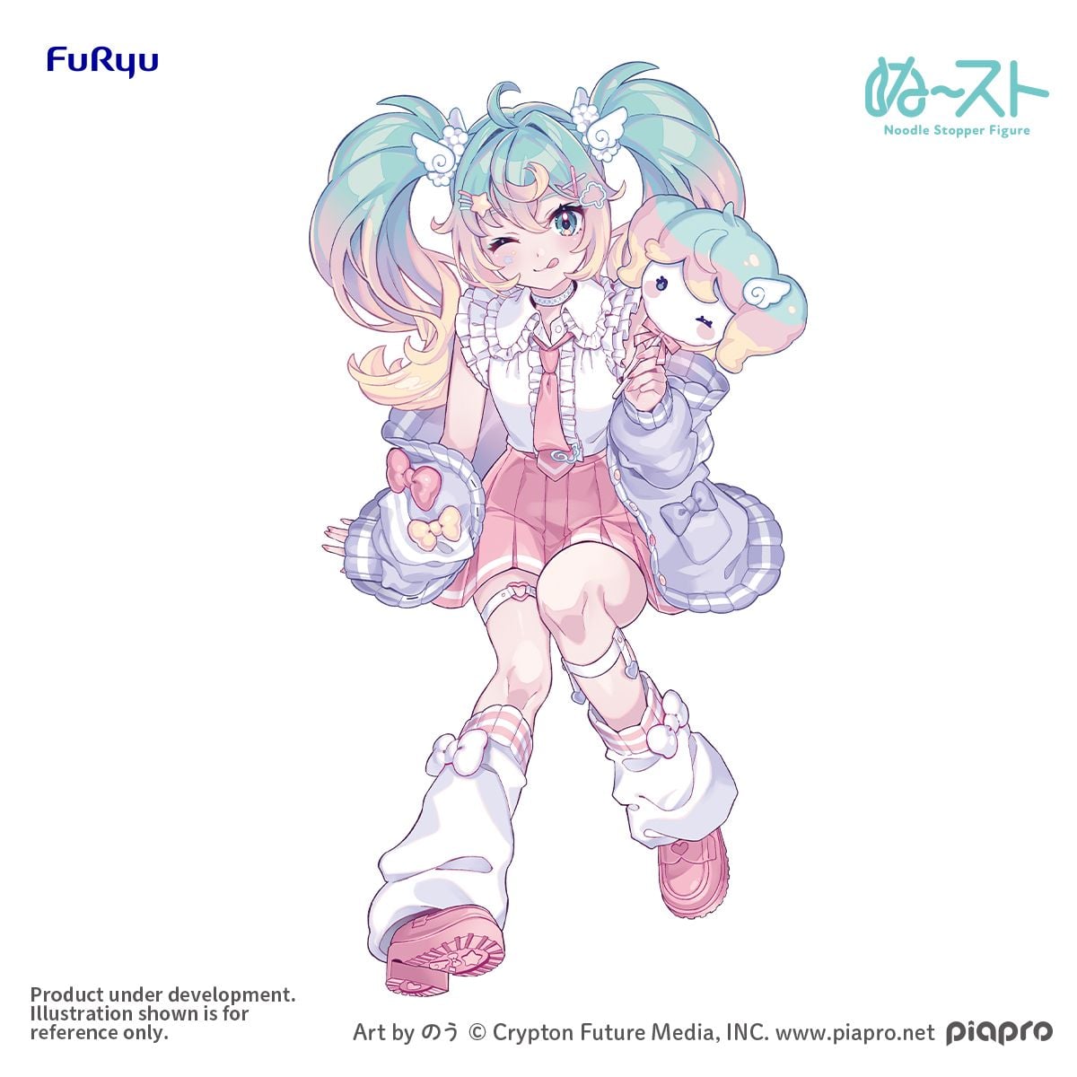Vocaloid Sweet School Life Hatsune Miku (Pastel Ver.) Noodle Stopper Figure