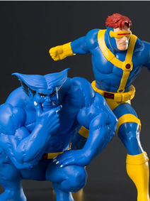 X-Men '92 ArtFX+ Cyclops & Beast Statue Two-Pack