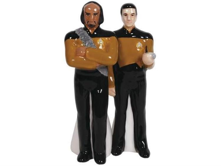 Salt & Pepper Shakers - Worf & Data