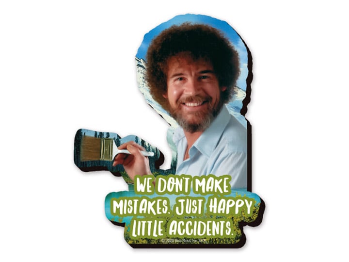 Bob Ross Happy Little Accidents Mega Funky Chunky Magnet