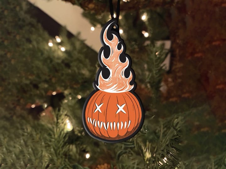 Trick 'r Treat Holiday Horrors Sam O'Lantern Metal Ornament