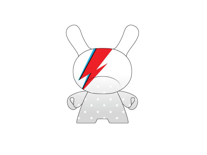 David Bowie Dunny Space Bolt 8" Limited Edition Vinyl Figure