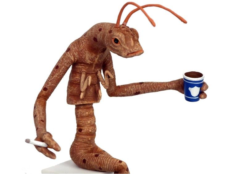 Worm Guy Shakems Bobble Statue
